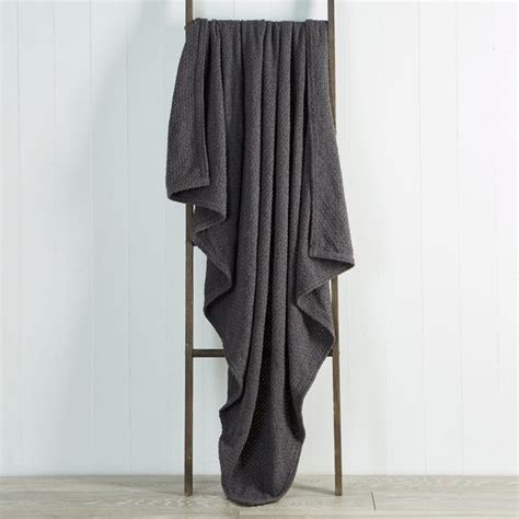 Chenille Basketweave 130cm X 180cm Throw Dunelm