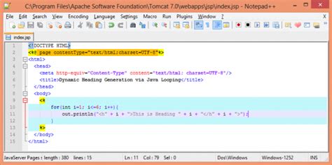 Notepad Configuration For Jsp Development