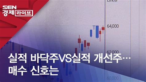 실적 바닥주vs실적 개선주매수 신호는 Youtube