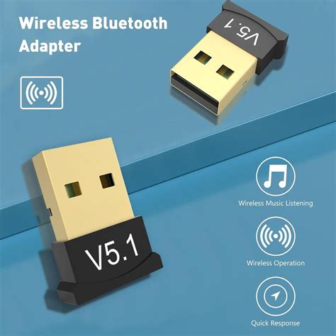 Usb Bluetooth 5 1 Adapter Transmitter Receiver Audio Dongle Wireless Usb For Computer Pc Laptop