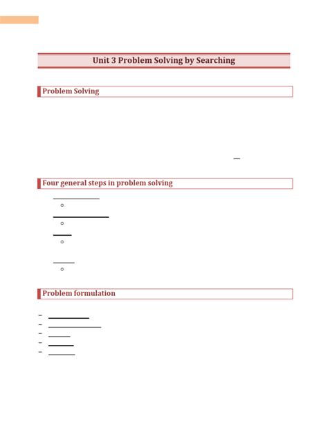 Ai Unit 3 Problem Solving By Searching Pdf Algorithms And Data Structures