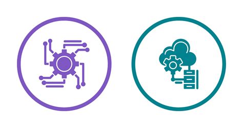 Automation And Big Data Icon 32791704 Vector Art At Vecteezy