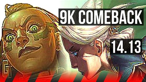 Illaoi Vs Camille Top 9k Comeback 10 Solo Kills 82k Dmg