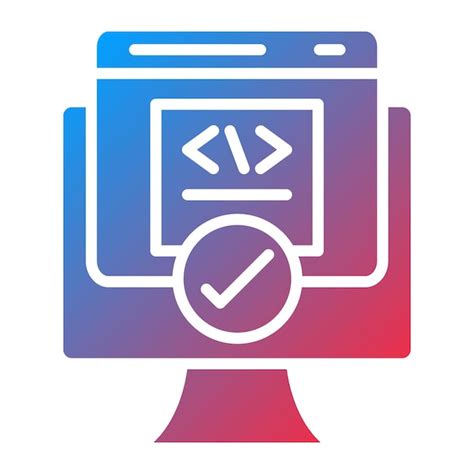 Premium Vector Vector Design Code Correction Icon Style