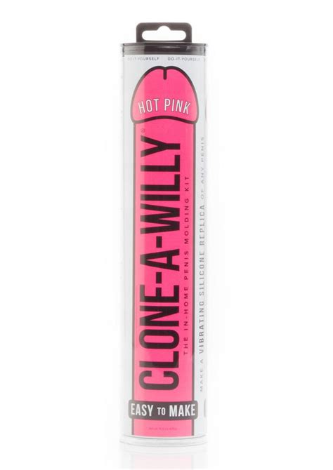 Clone A Willy Silicone Dildo Molding Kit With Vibrator Hot Pink The
