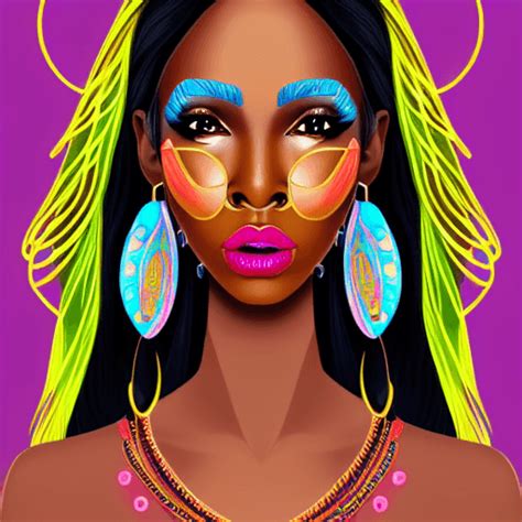 Beautiful Dark Skin Woman 4k Clipart · Creative Fabrica