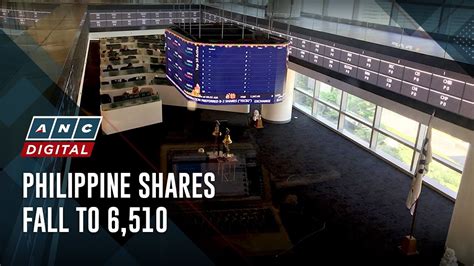 Philippine Shares Fall To 6 510 ANC YouTube