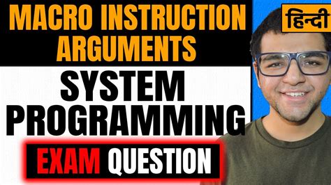 Macro Instruction Arguments In System Programming Youtube