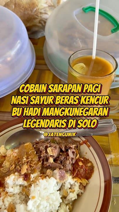 Cobain Beras Kencur Bu Hadi Mangkunegaran Legendaris Di Solo Kuliner