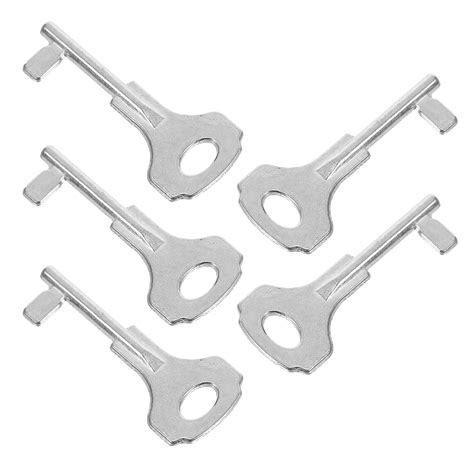 Worgeous 5 Pcs Reset Key Manual Emergency Stop Button Key Reliable Iron