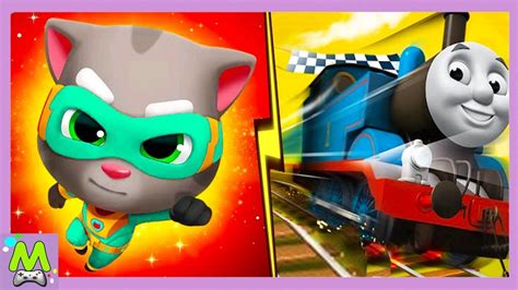 Говорящий Том Погоня Героев Vs Томас Гонки Паровозов Какие Мультгерои Самые Быстрые Кто Круче
