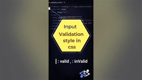 Input Validation In Css Css Tips Coding Csstips Htmlcss Webdesign Codefordesign Css
