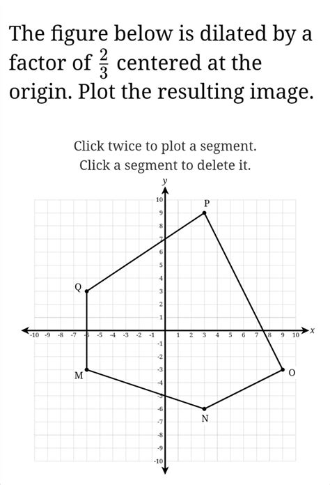 The Figure Below Is Dilated By A Factor Of 23 Centered At The