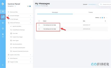 Hướng dẫn Create Restore Backup trên DirectAdmin