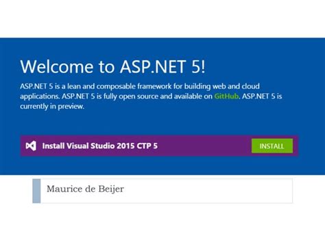 asp vnext ppt