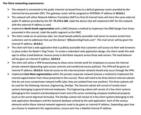 Solved Network Diagram ﻿segmentation ﻿the Client