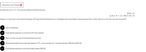 Solved Suppose We Wish To Prove A Fact About The Elements Of