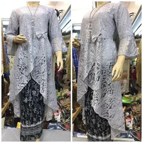 Jual Kebaya Brukat Setelan Atasan Kebaya Rinjani Kebaya Modern Kebaya Wanita BISA COD Kebaya