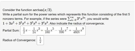 solved consider the function arctan 2 2 write a partial