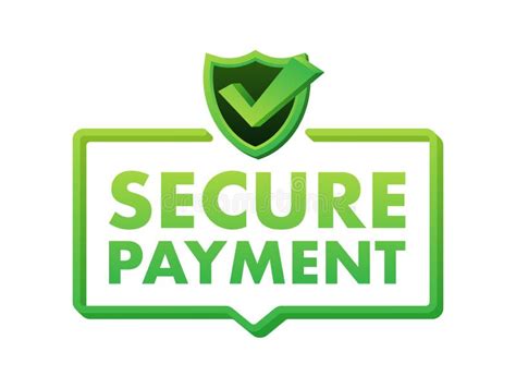 Secure Payment Credit Card Icon With Shield Secure Transaction Vector Stock Illustration