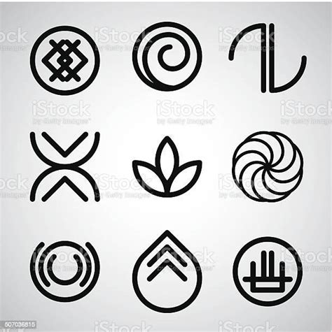 Abstract Symbols Set 5向量圖形及更多互聯網圖片 互聯網 剪裁圖 原子 Istock