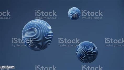 3d 그림 그래픽의 구 모양 블루 색상 추상적 개체 텍스처 또는 패턴 변경 모양 원활한 루프 모션 그래픽 추상적인에 대한 스톡