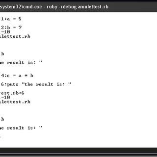 A Stand Alone Debugger For Ruby Download Scientific Diagram
