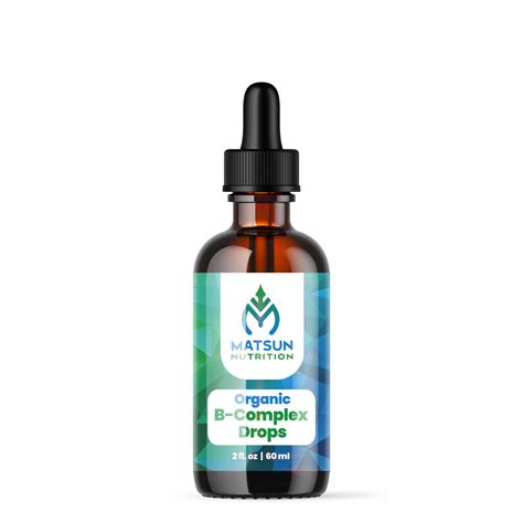 Matsun Private Label Organic Usda B Complex Liquid Drops
