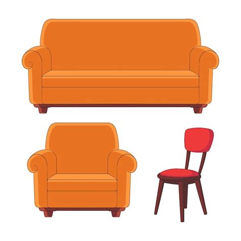 Premium Vector Hand Drawn Sofa And Chair