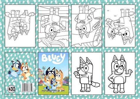 BLUEY LIBRO PARA COLOREAR UN LIBRO CON DIBUJOS PARA COLOREAR Descubra a emoção dos jogos do