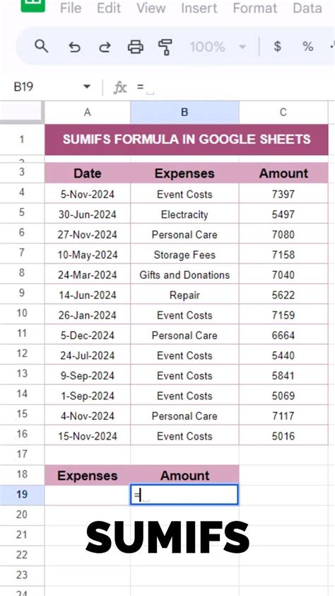 how to Use Sumifs Function in Google sheets with examples. | Educational software, Microsoft ...