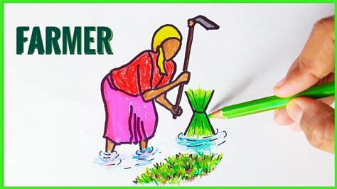 Simple Farmer Drawing