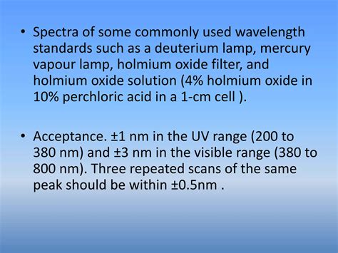Calibration Of Spectrophotometer Ppt