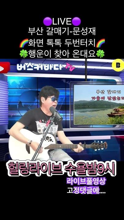 부산갈매기 문성재 7080 통기타 감성 Youtube