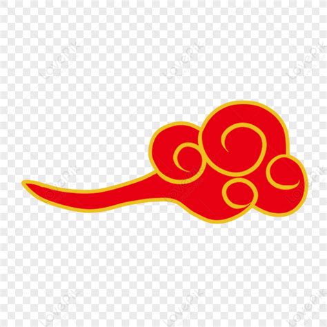 프놈펜 붉은 전통적인 길조 구름 일러스트 패턴중국무늬 Png 일러스트 무료 다운로드 Lovepik