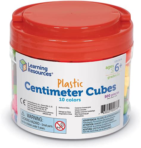 Learning Resources Centimeter Cubes Counting Sorting Toy Assorted