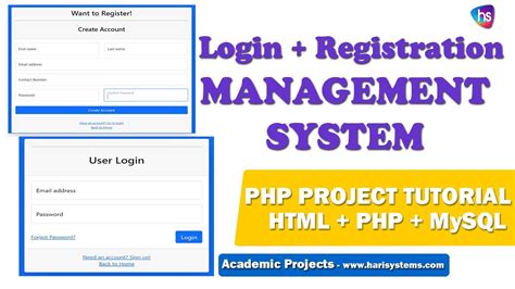 Php Project Tutorial Make Login And Register Form Step By Step Using