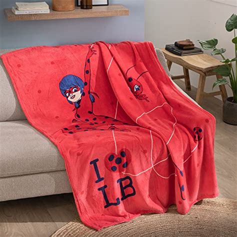 Cti Miraculous Ladybug Jump Blanket 125 X 150 Cm Bigamart