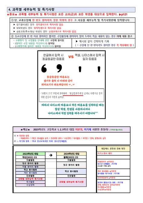 2023 나이스 바이트 계산기😎 학교생활기록부 담당 담임 전용 교과세특 전용 네이버 블로그