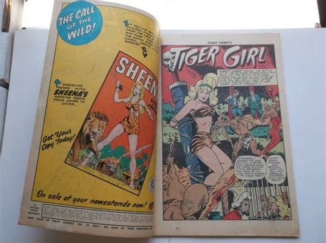 Fiction House Fight Comics 58 Tiger Girl Matt Baker Bondage 1948
