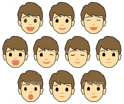 中年男性の顔アイコン イラスト素材 938777 フォトライブラリー Photolibrary