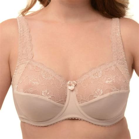Full Coverage Underwire Bra Comfort Minimizer Non Padded Wide Straps