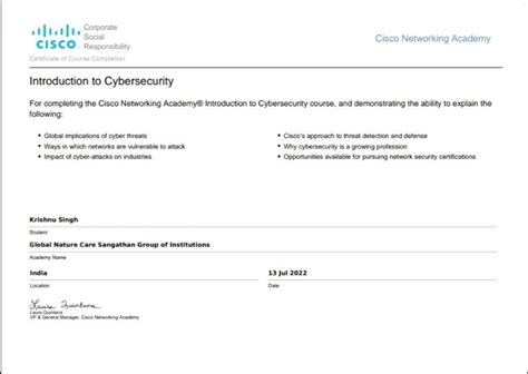 Krishnu Singh On Linkedin Cisco Ciscosecurity Cisconetworkingacademy