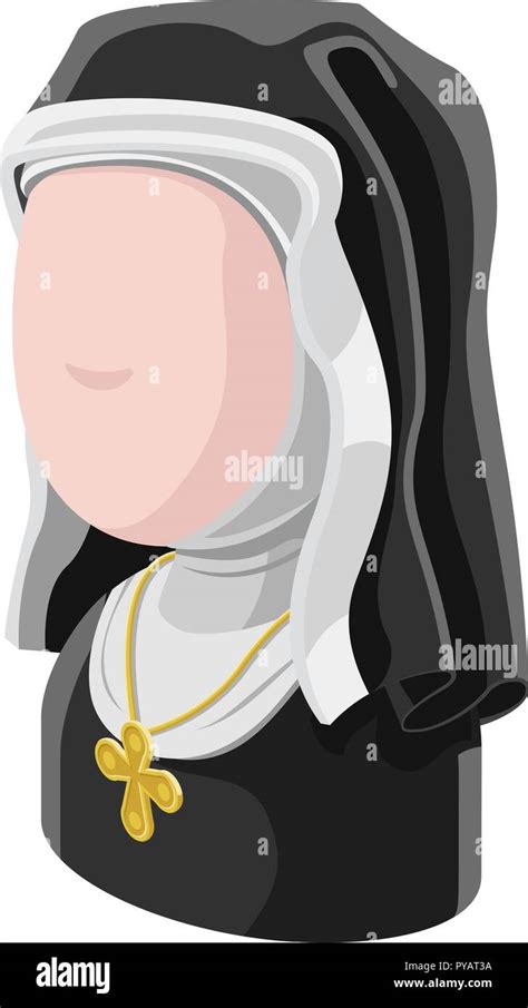 Nun Woman Avatar People Icon Stock Vector Image Art Alamy