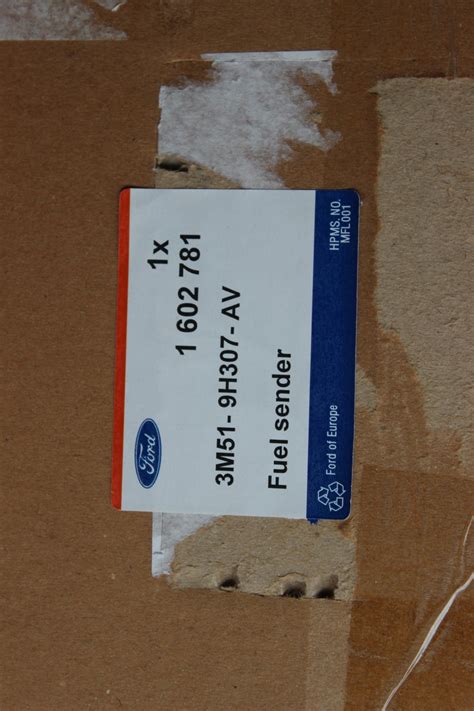 3M519H307AV Насос топливный электрический Ford Запчасти на DRIVE2