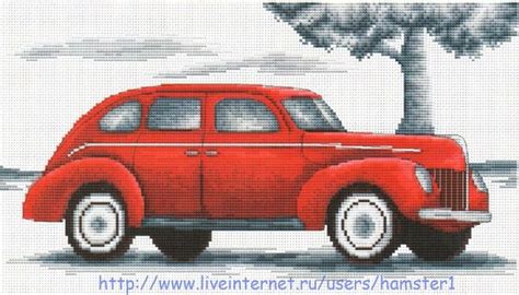 0 700x398 129kb Ретро Схема вышивки крестом Вышивка