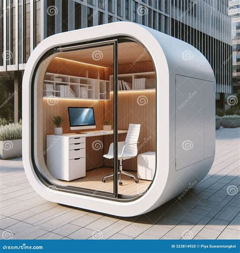 Modern Office Pod For Focused Work Stock Illustration Illustration