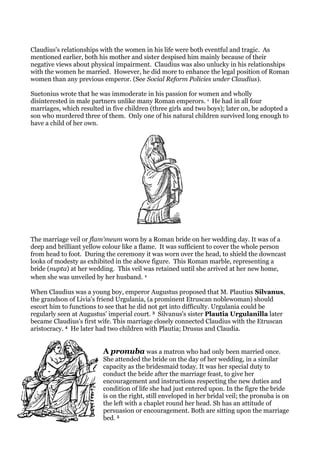Emperor Claudius I And His Relationships With Women By Keith Armstrong
