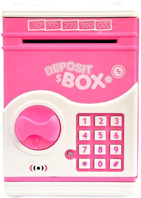 Игрушечный сейф HYL со световыми и звуковыми эффектами Розовый (66068-3 ...