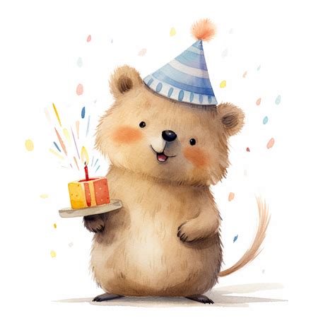10 Australian Whimsical And Sweet Quokka With A Big Smile Wearing A